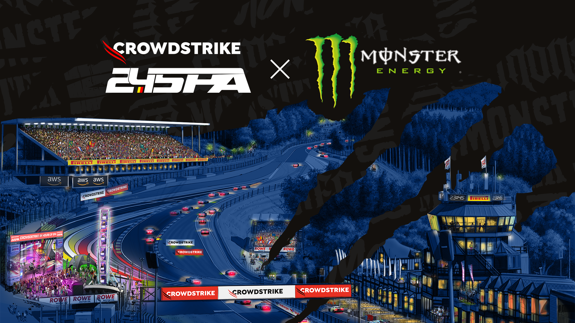 Monster Energy dynamisera les fans lors des CrowdStrike 24 Hours of Spa | CrowdStrike 24 Hours ...